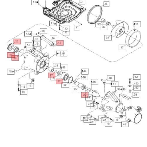 WSM Seadoo 1503 Jet Pump Repair Kit (2002 - 2004) – N&C Jet Ski Ltd
